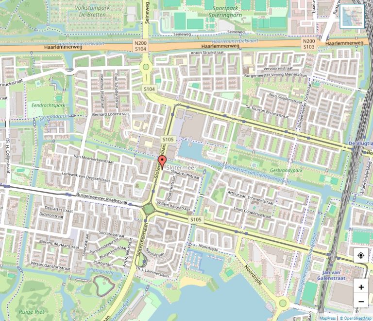 Nieuw-West – Kaart van Amsterdam