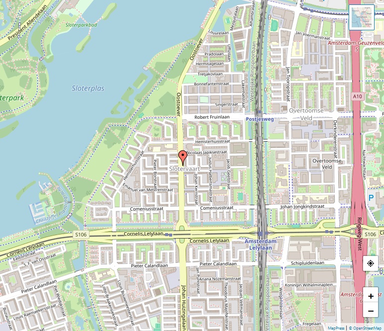 Nieuw-West – Kaart van Amsterdam